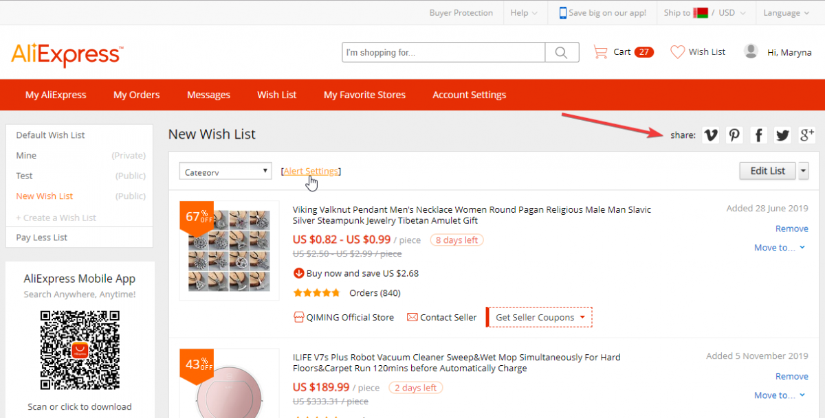 AliExpress Wish List: How to Create, Add Products and Share Your Wish ...