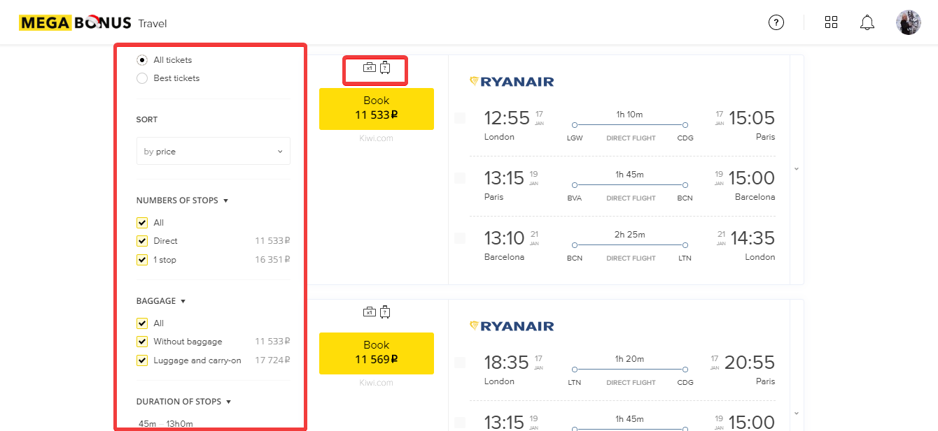 Megabonus Travel: Book Flights and Hotels | MegaBonus
