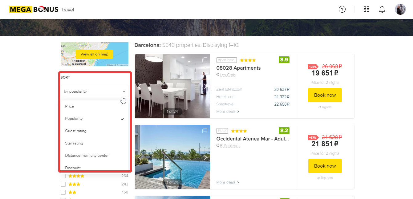Megabonus Travel: Book Flights and Hotels | MegaBonus